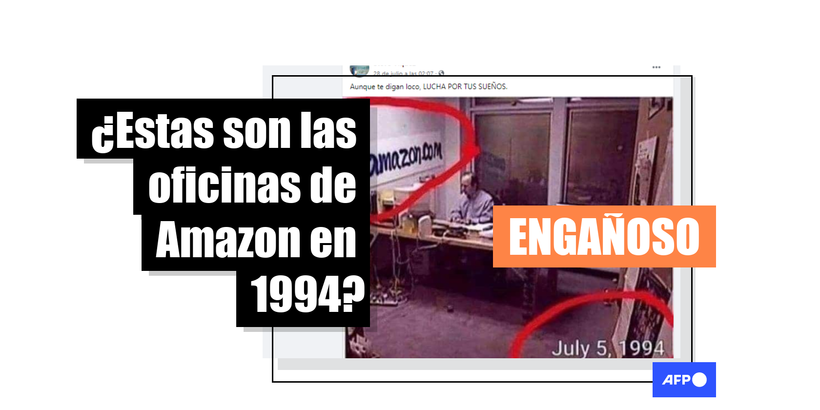 Esta escena no se captó en las oficinas de Amazon en 1994, sino en 1999 ...