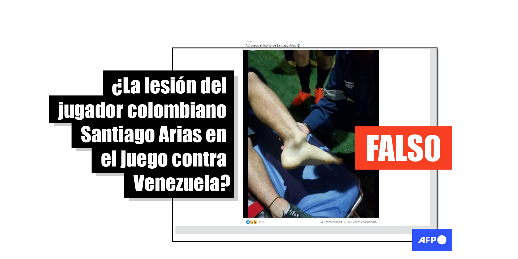 La foto de un tobillo dislocado no es de la lesión del futbolista ...