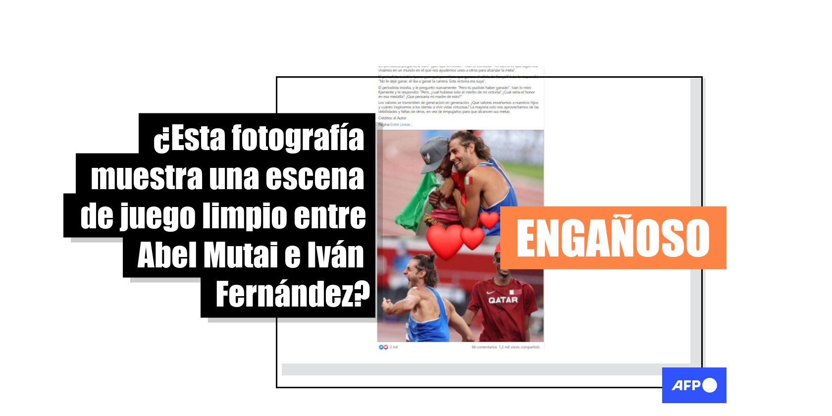 La foto de los dos atletas no muestra a Abel Mutai e Iván Fernández ...