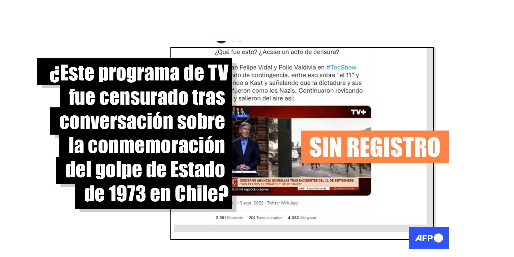 No hay registro de una censura a este programa de TV en Chile tras discusión sobre el golpe de ...