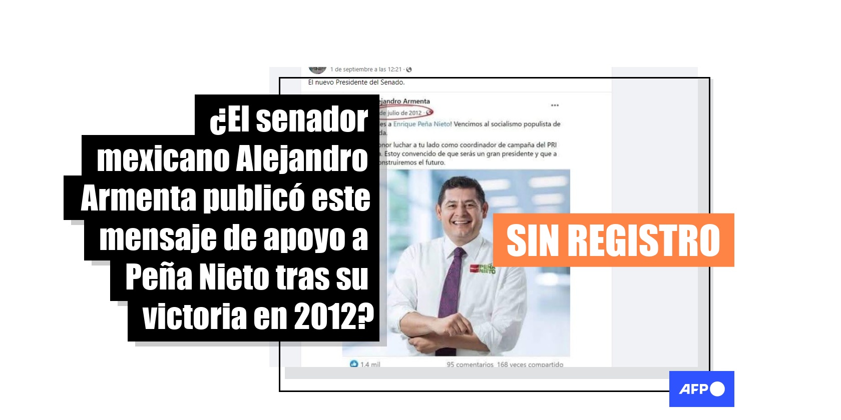 No hay registro de esta publicación del senador mexicano Armenta sobre ...