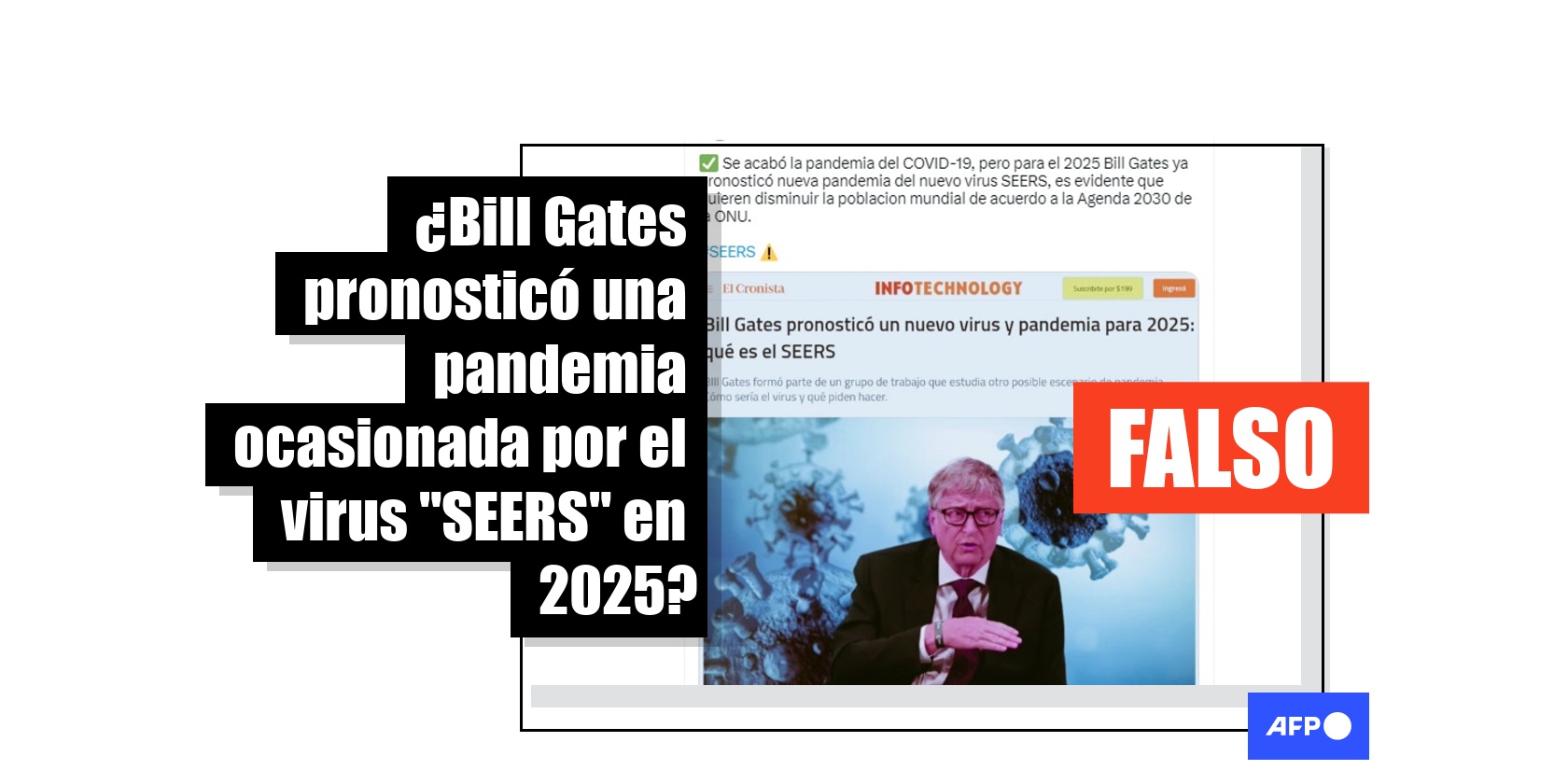 Bill Gates no pronosticó una pandemia en 2025; “SEERS” es un virus ...