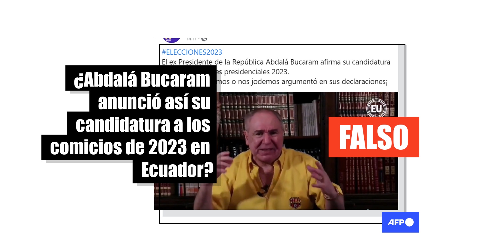 Video de Bucaram anunciando su candidatura presidencial en Ecuador es ...