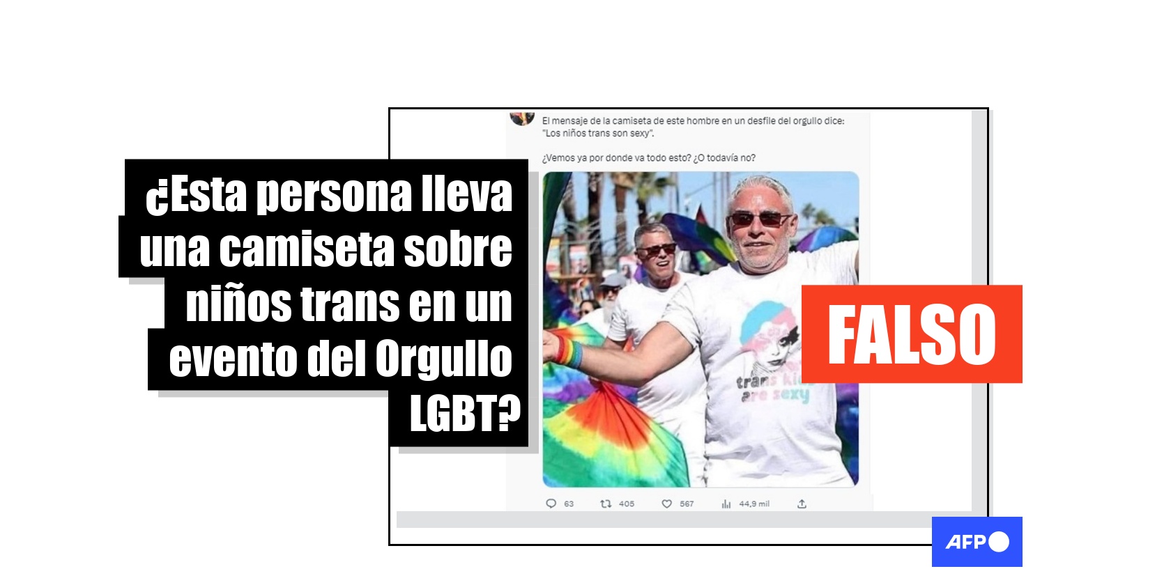 Esta foto editada de un desfile del Orgullo en California alimenta la ...