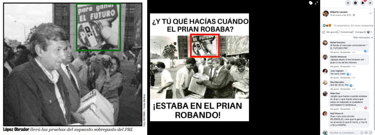 Supuestas imágenes de AMLO militando en el PRI en realidad están ...