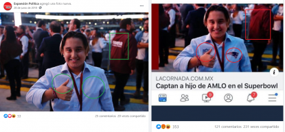 La imagen del hijo de AMLO no corresponde a ningún Super Bowl y circula ...