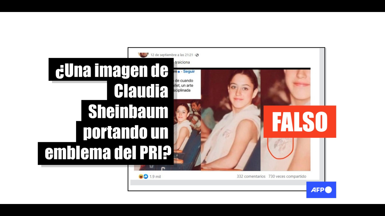 Foto de la política mexicana Sheinbaum portando una blusa con un logo ...
